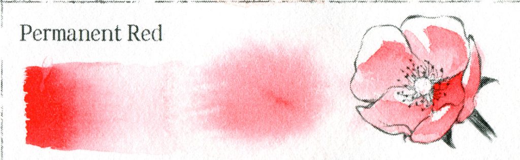 Permanent Red | 水彩絵具使ってみた！ドットコム