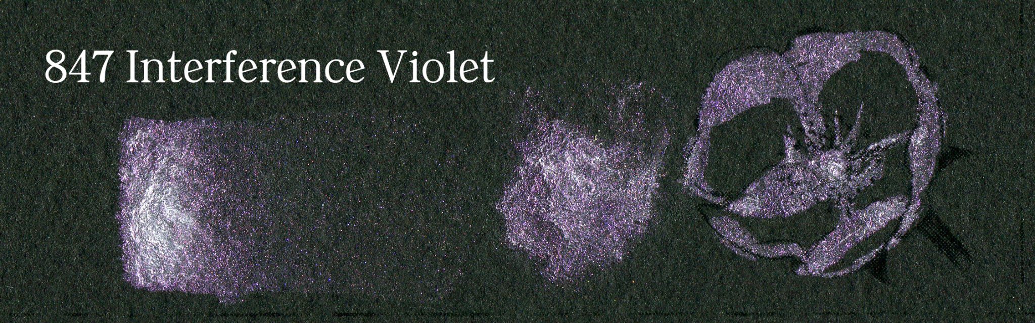 847 Interference Violet | 水彩絵具使ってみた！ドットコム