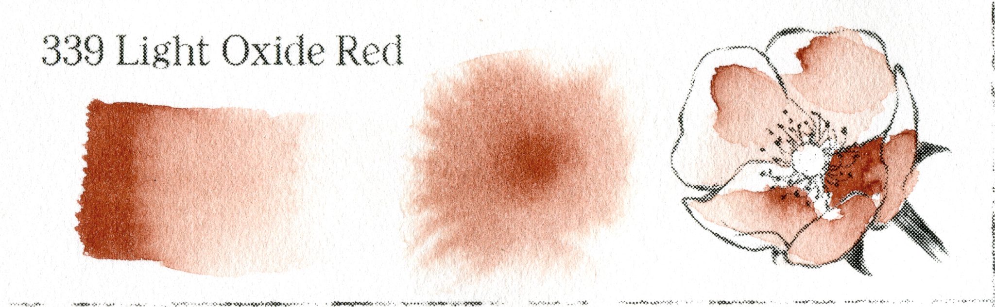 339 Light Oxide Red | 水彩絵具使ってみた！ドットコム