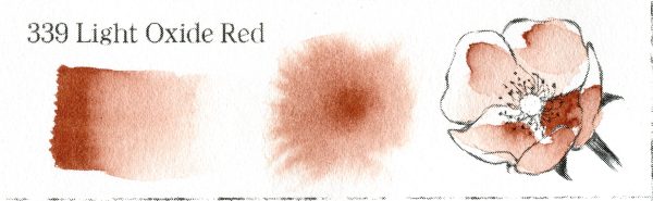 339 Light Oxide Red | 水彩絵具使ってみた！ドットコム