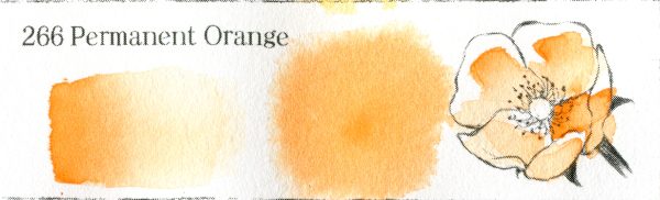 266 Permanent Orange | 水彩絵具使ってみた！ドットコム