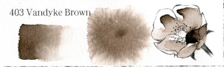 403 Vandyke Brown | 水彩絵具使ってみた！ドットコム
